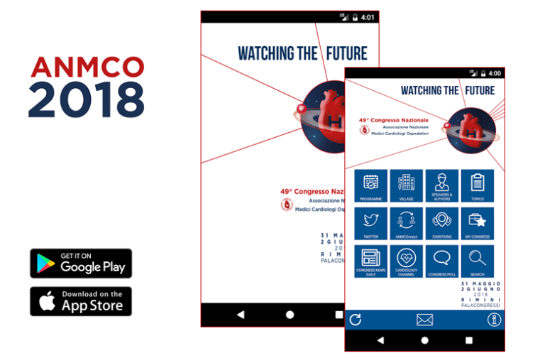 La app ANMCO 2018 - Congress News Daily